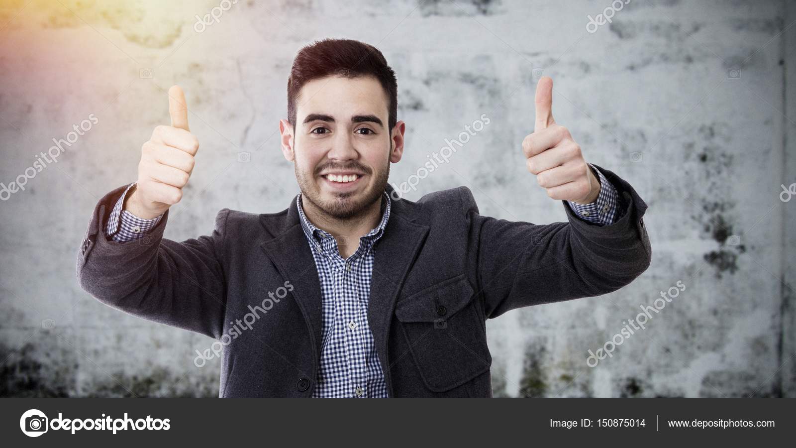 Happy with expression of okay — Stock Photo © carballo #150875014