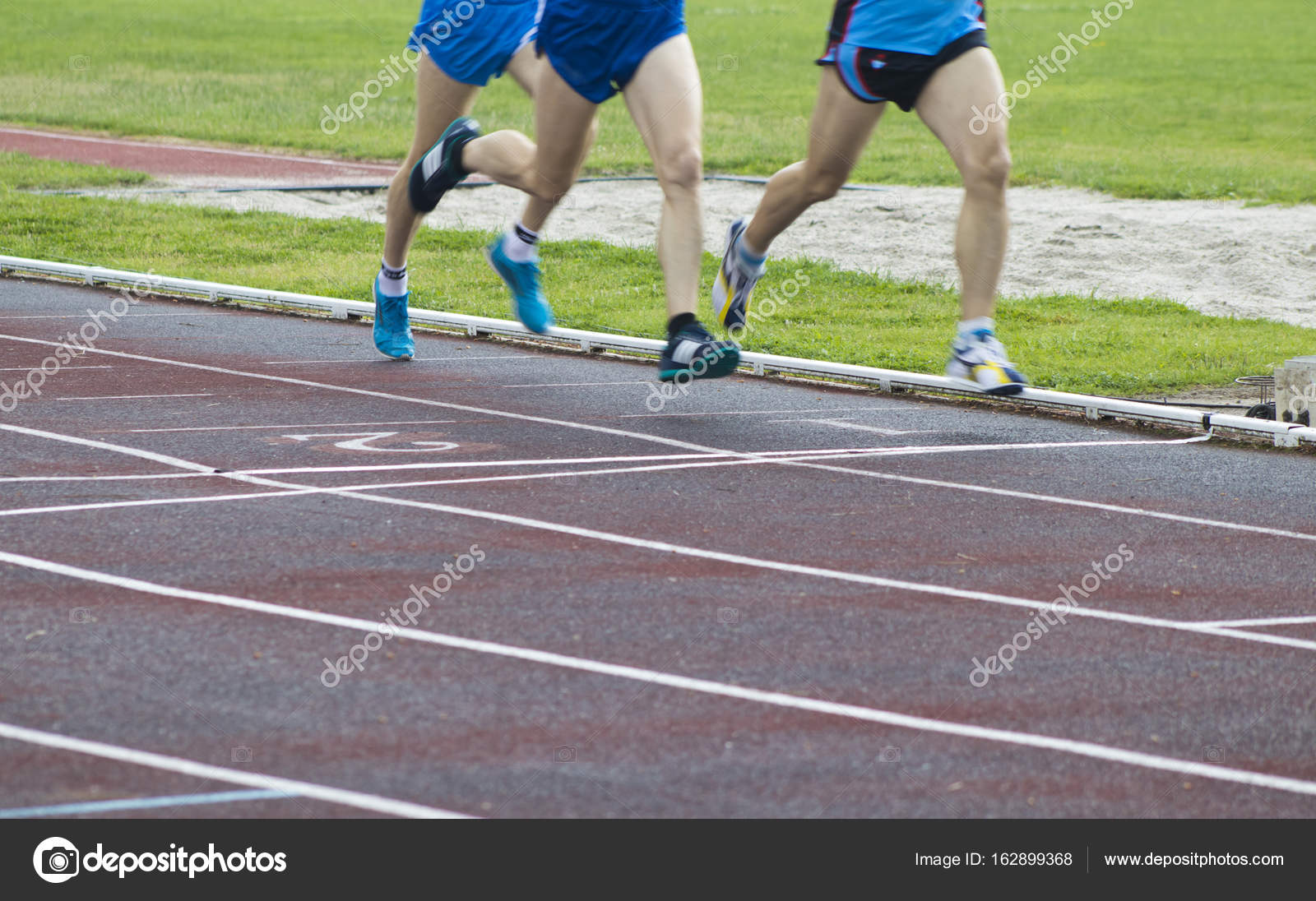 Sport athletics track, runners — Stock Editorial Photo © carballo ...