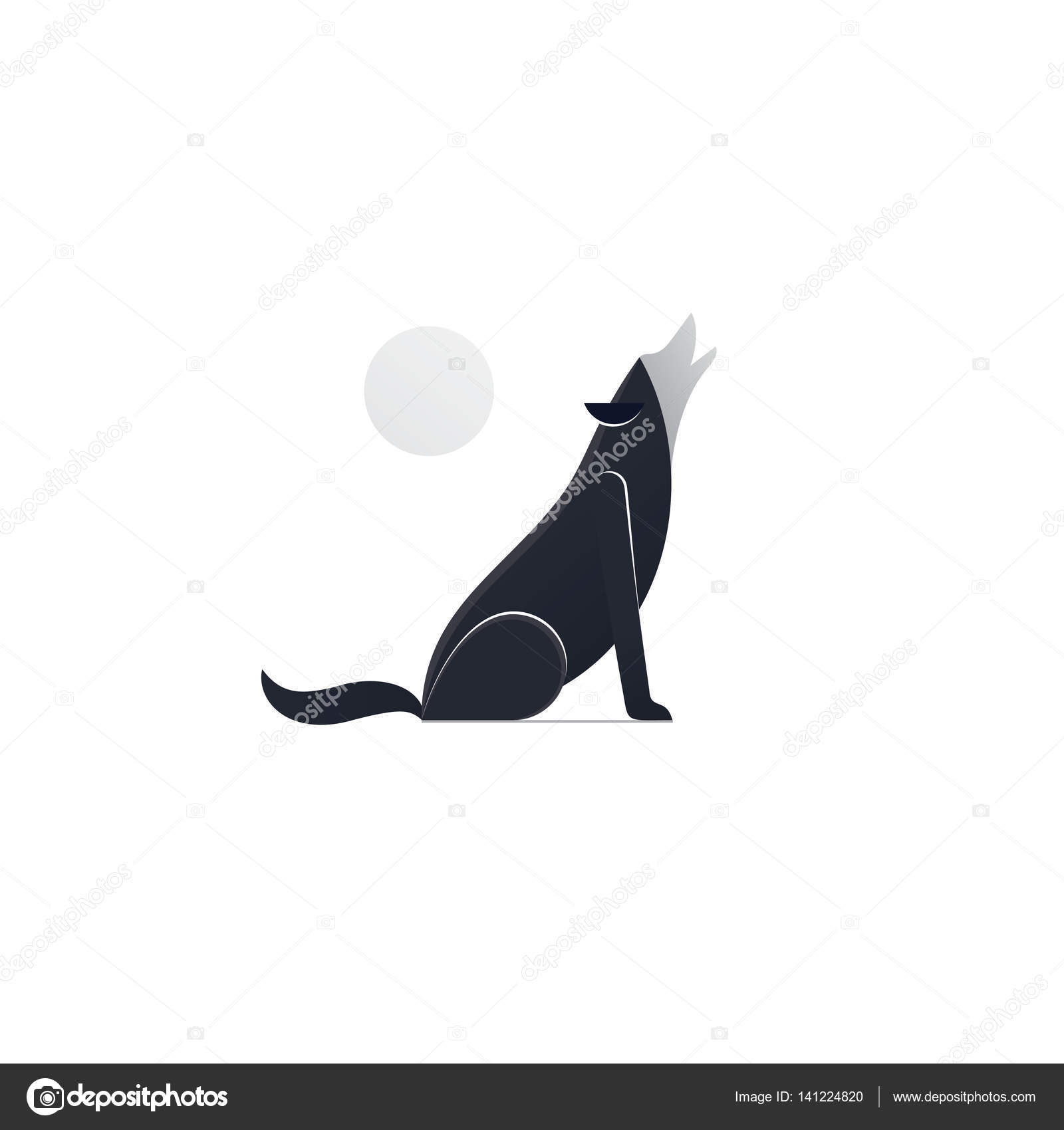 Howling wolf icon Stock Vector Image by ©smolyakov #141224820