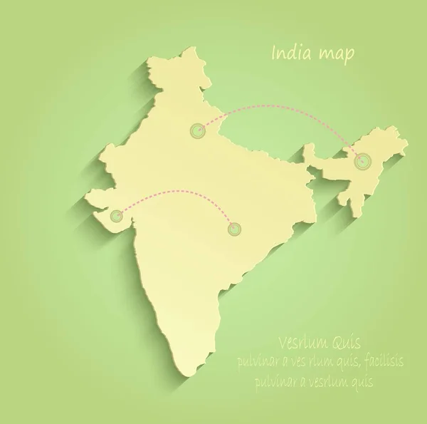 India map yellow green vector Stock Vector Image by ©Mondi.h #141710076