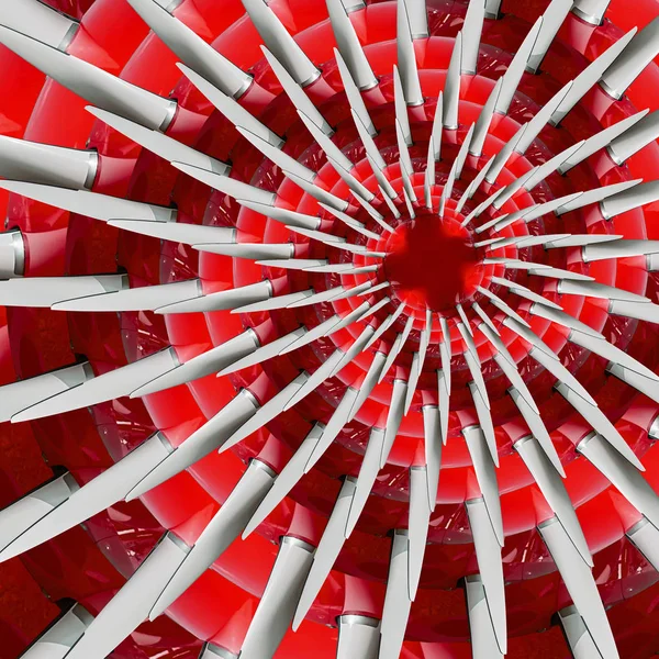 White blue aircraft airscrew spirall effect abstract fractal pattern ...