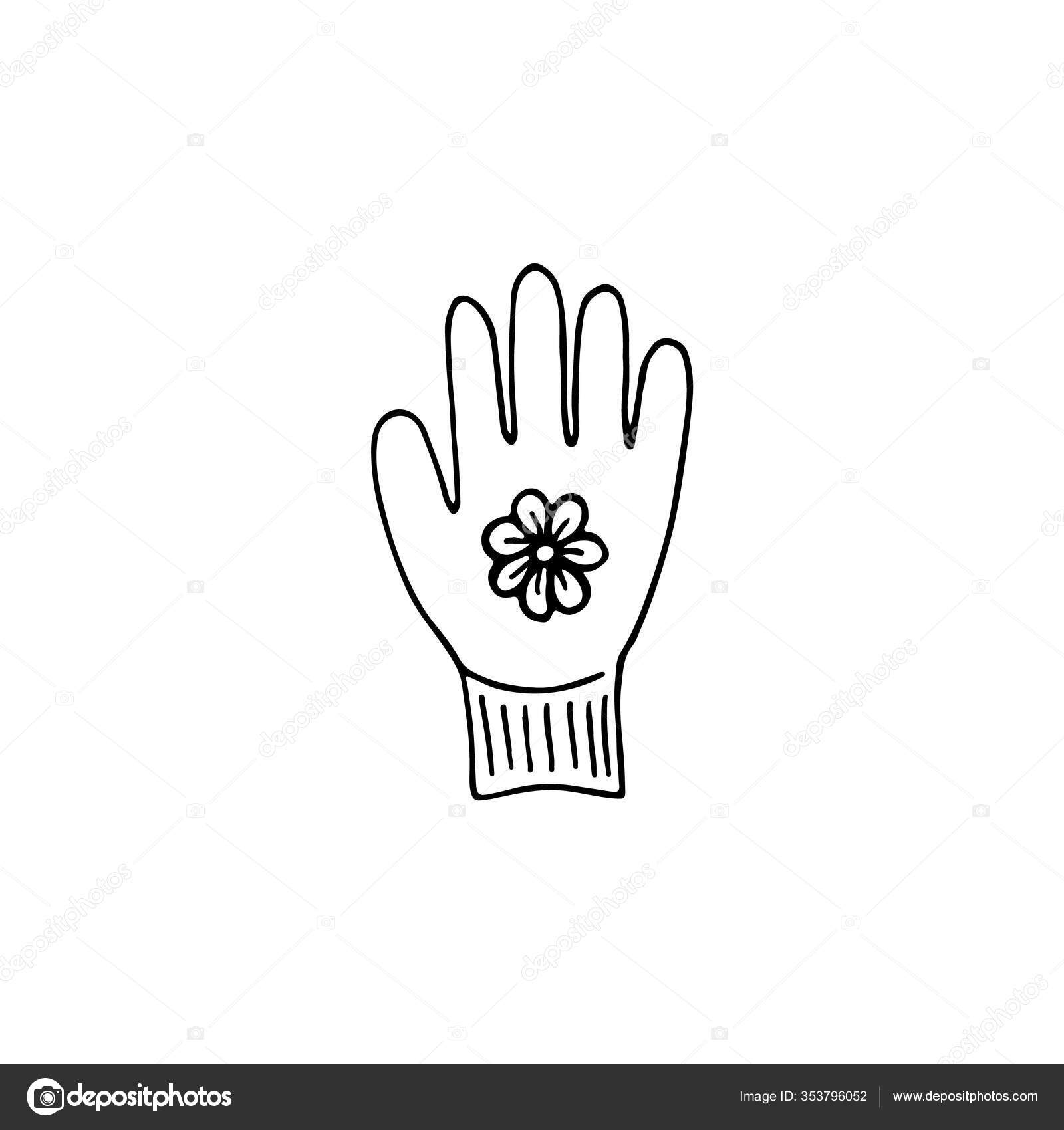 Black White Image Signet Vector Illustration Hand Drawn Doodle Design ...