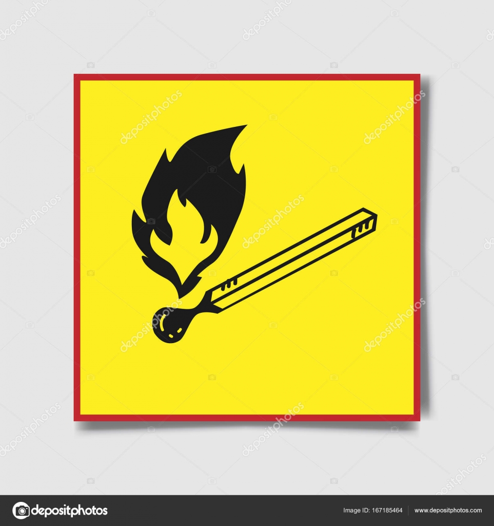 Tidak ada tanda api terbuka. Tidak ada api, tidak ada akses dengan api ...