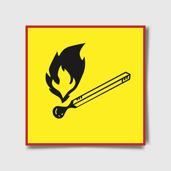 No open flame sign. No fire, No access with open flame prohibition sign ...