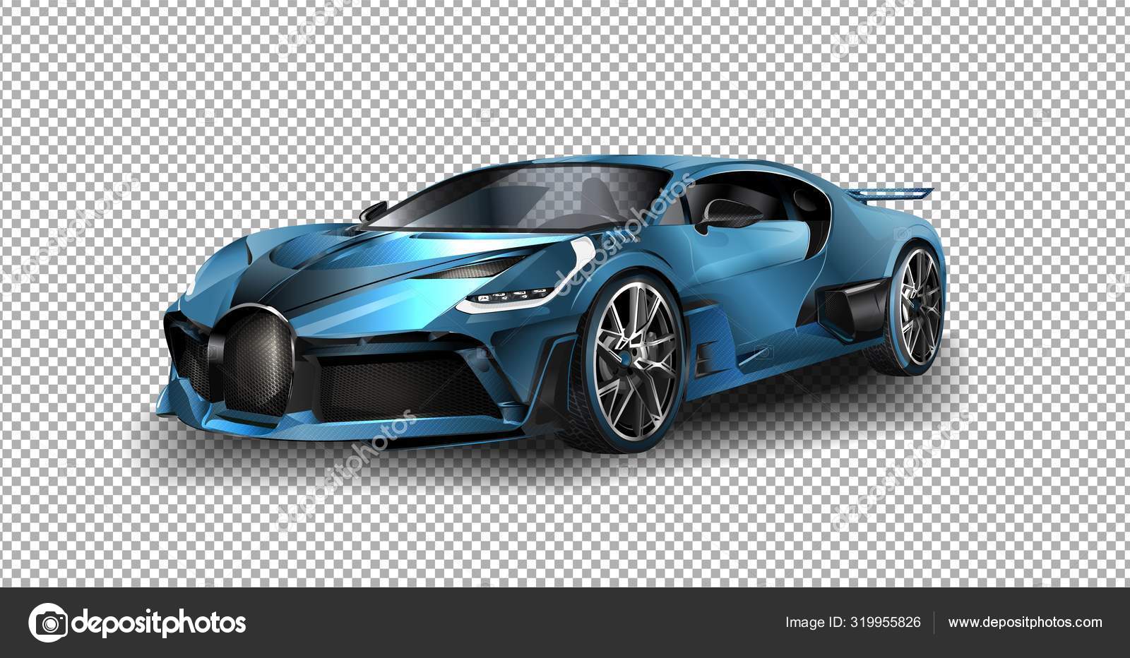 Frankfurt Germany September 2017 2017 Bugatti Chiron Vector ...