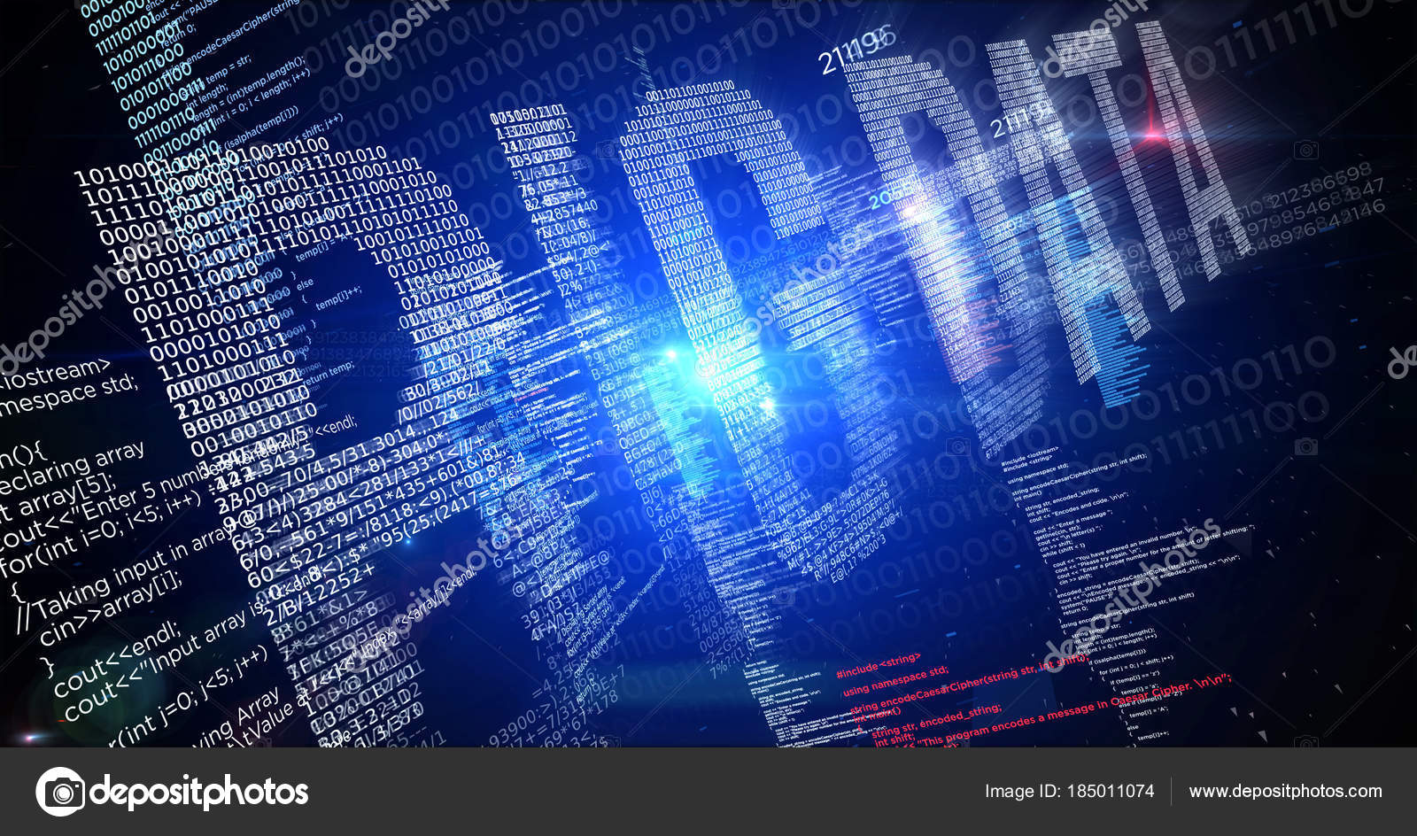 Big data — Stock Photo © Skorzewiak #185011074