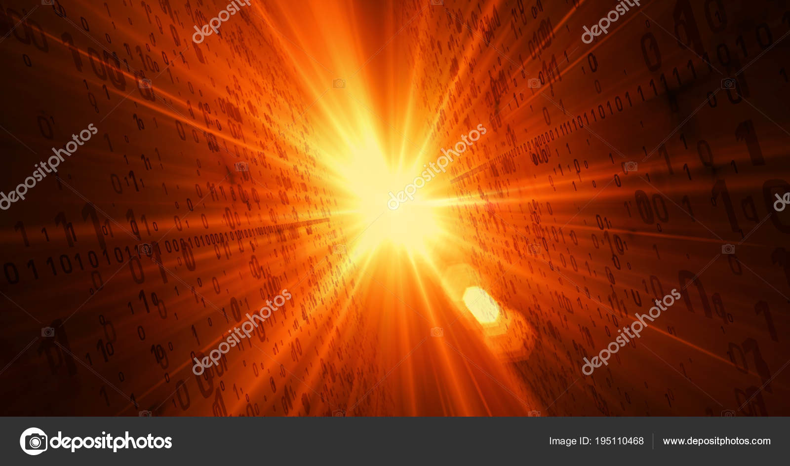 Digital fire - technology background Stock Photo by ©Skorzewiak 195110468