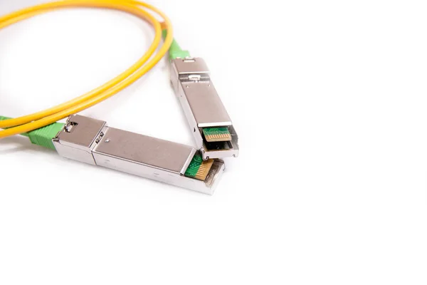 Optical gigabit SFP module for network — Stock Photo © Olvius #140363918