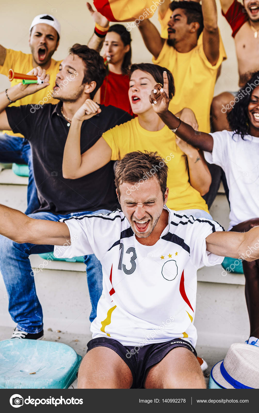 Supporters from Germany at Stadium Stock Photo by ©juripozzi 140992278