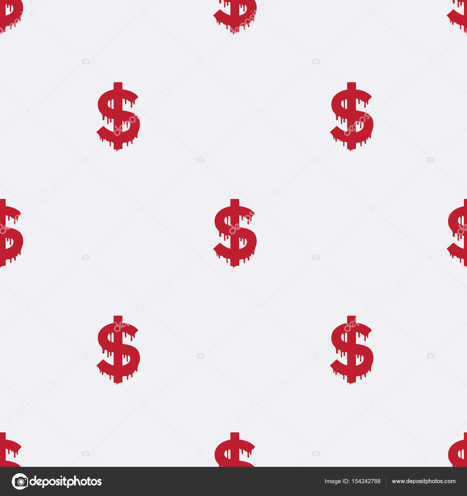 Red Dollar Bill Sign