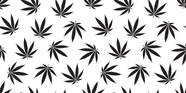Weed Seamless Pattern Marijuana Vector Cannabis Leaf Scarf Isolated ...