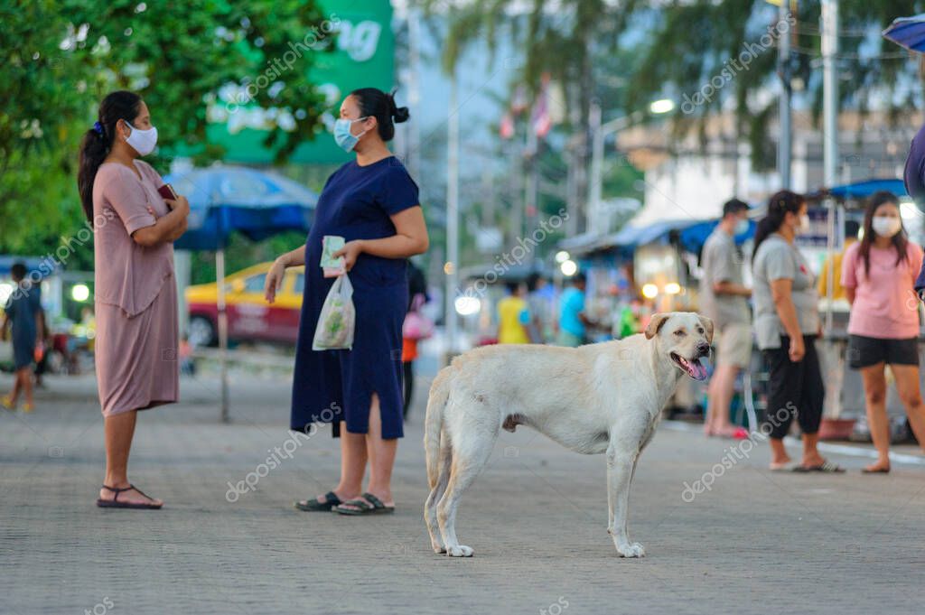 Koh Samui, Tailandia - 30 de marzo de 2020: Mujer embarazada en el ...