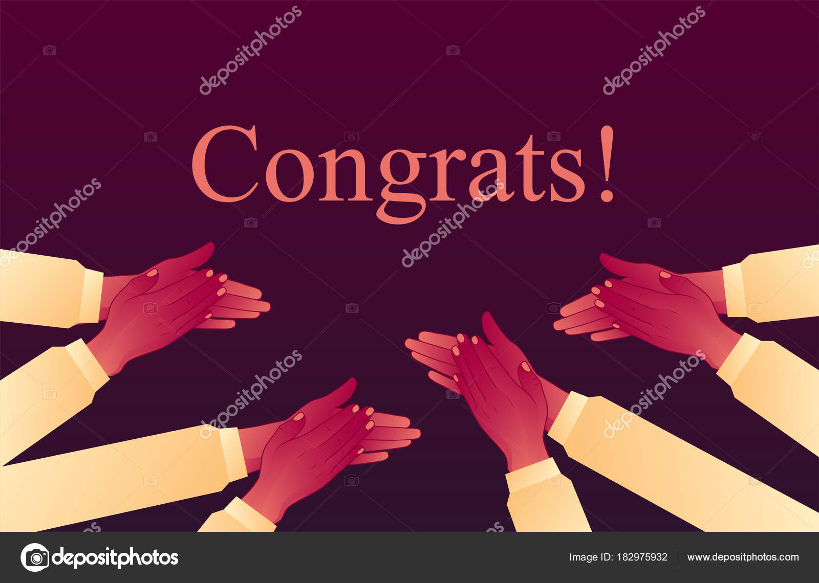 To cheer up with applause for success. clap their hands, a storm of ...