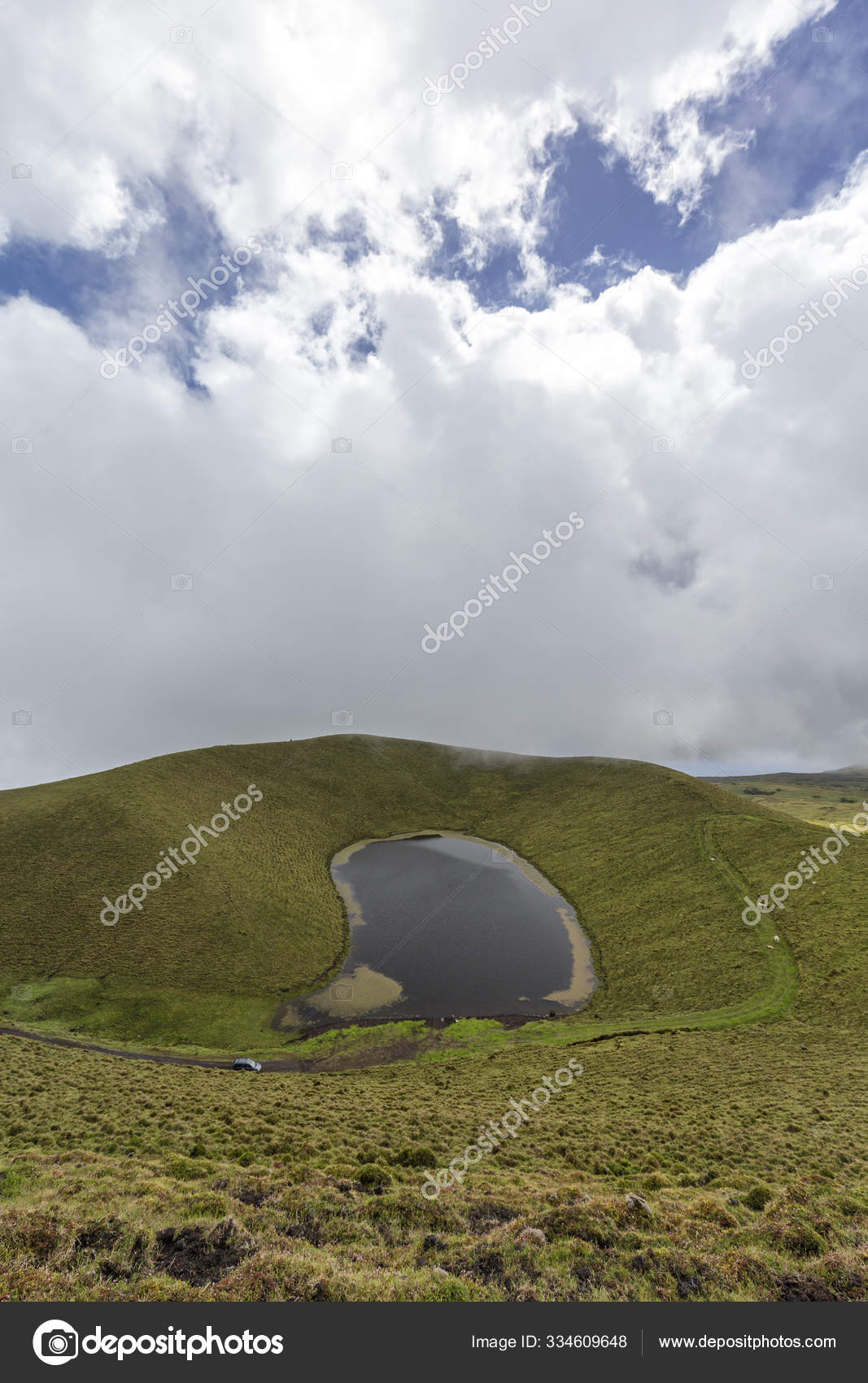 Clouds over a Caldera — Stock Photo © danaan #334609648