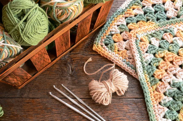 Crochet Yarn and Hook - Stock Image - Everypixel