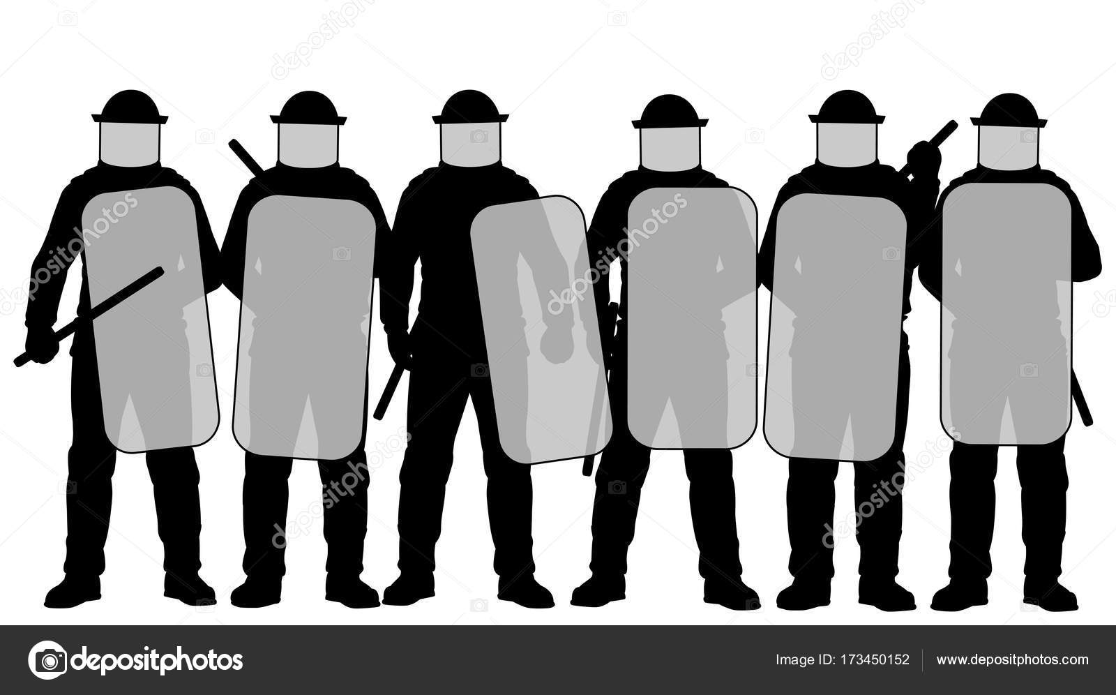 Riot police illustration Stock Vector Image by ©Tawng #173450152