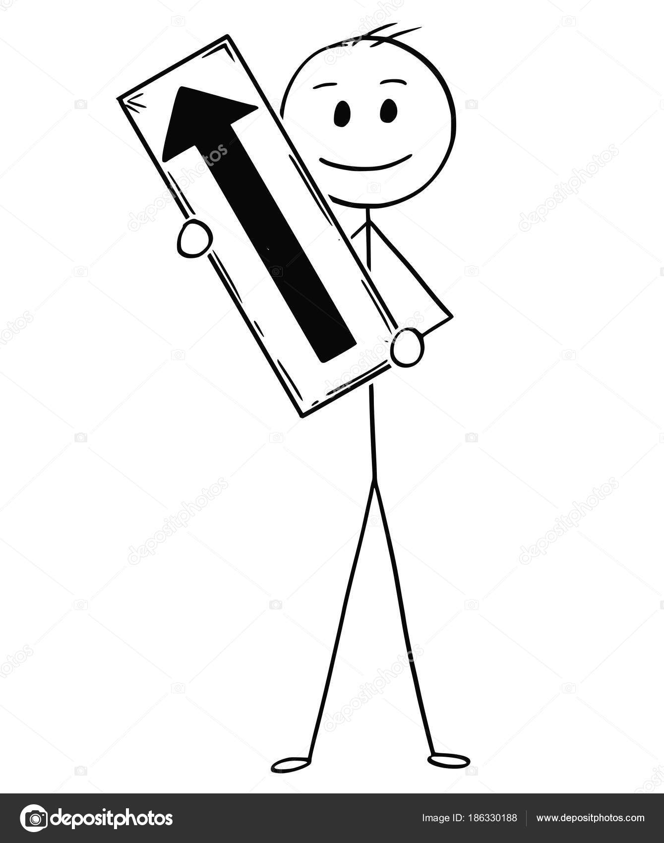 Pfeil Zeigt Nach Oben Und Links