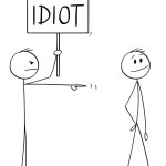 Cartoon of Tired Man or Businessman Holding Sign with Boring Text Stock ...