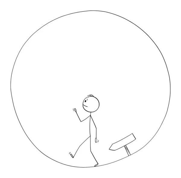 Stick man circle Vector Art Stock Images | Depositphotos