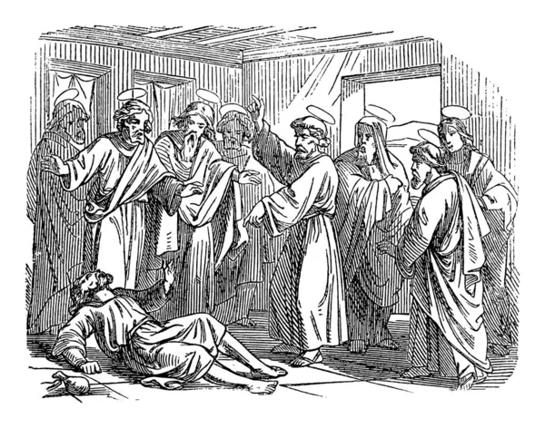 Vintage Drawing of Biblical Story of Joseph, Vizier of Egypt ...