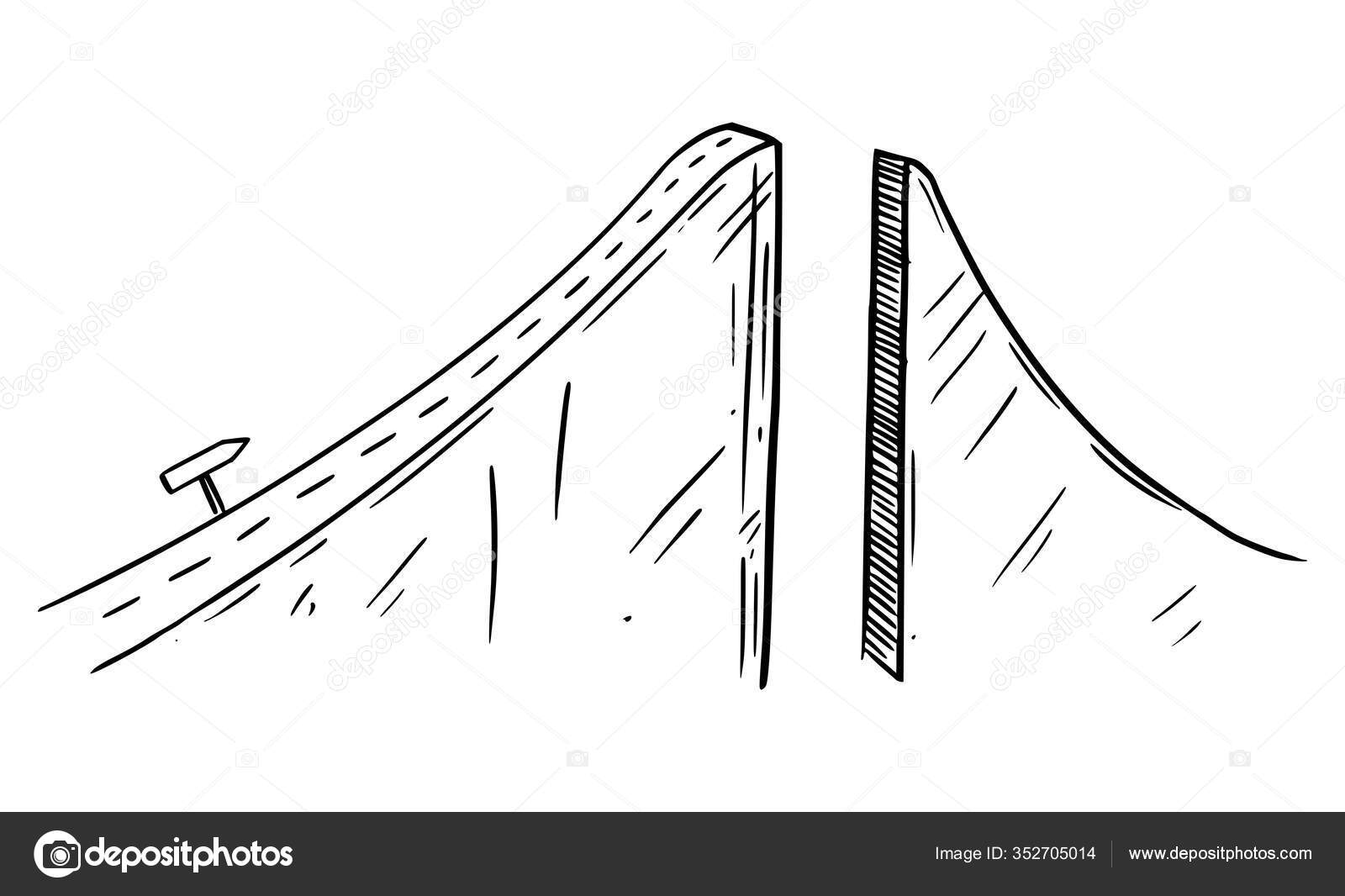 Vector Conceptual Illustration or Drawing of Road to Success ...