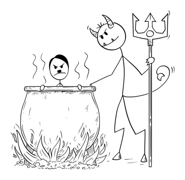 Vector Dibujos Animados Ilustración del Pecador Alemán Nazi Adolf ...