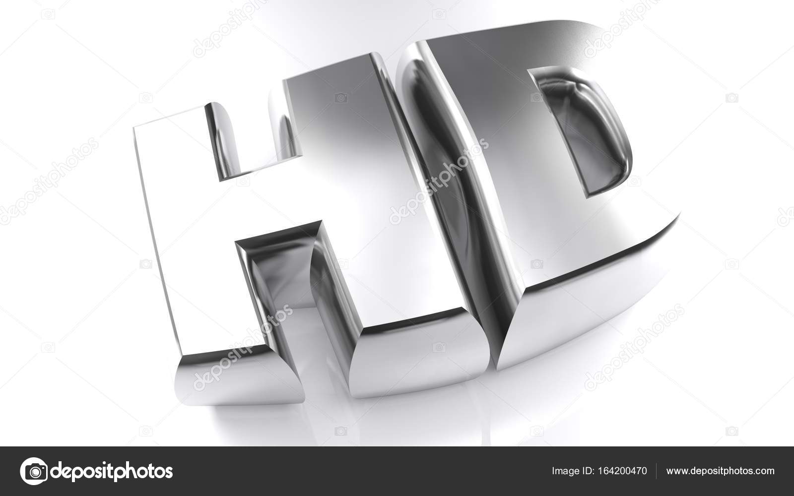 HD - High Definition in chromed letters — Stock Photo © carlotoffolo ...