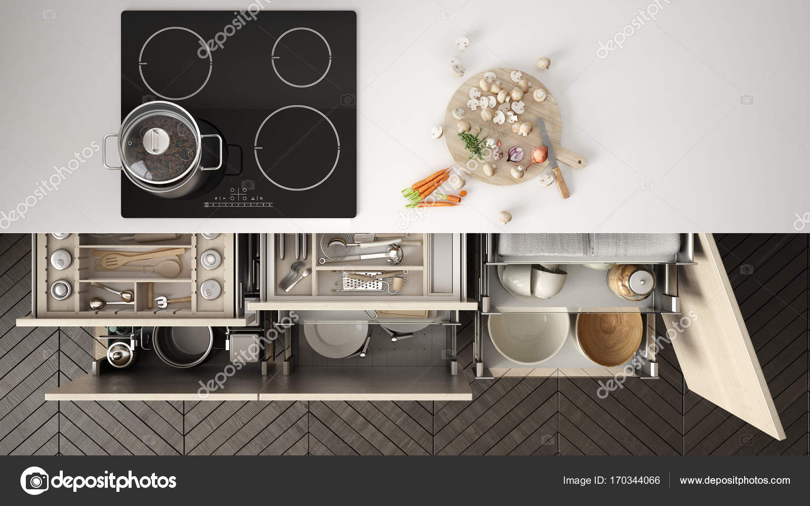 Modern Stove Top View