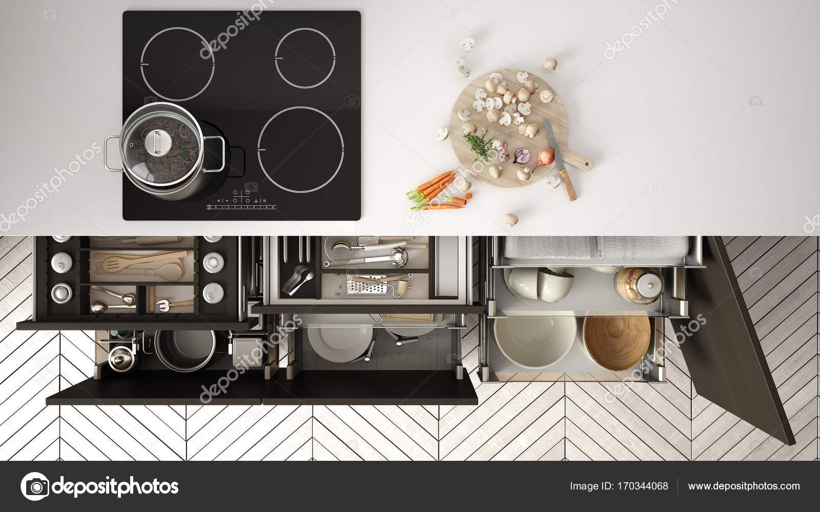 Modern Stove Top View