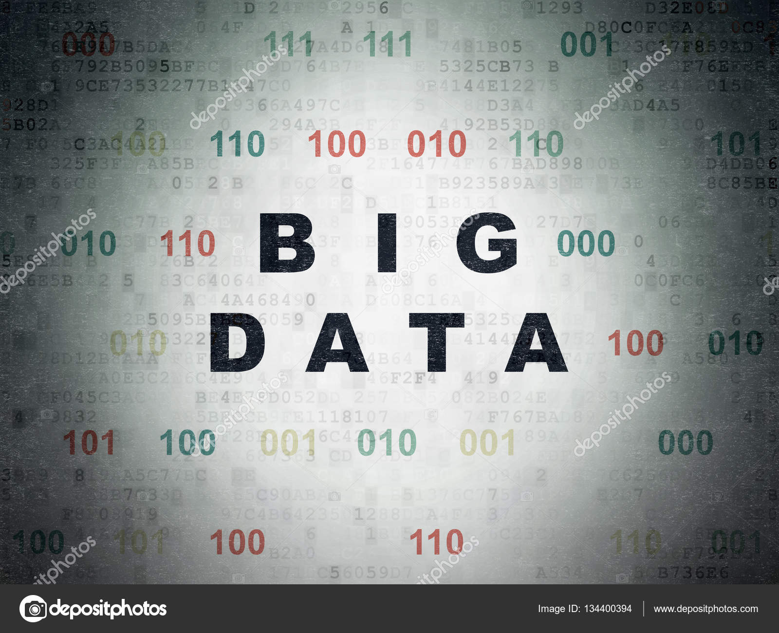 Data concept: Big Data on Digital Data Paper background Stock Photo by ...