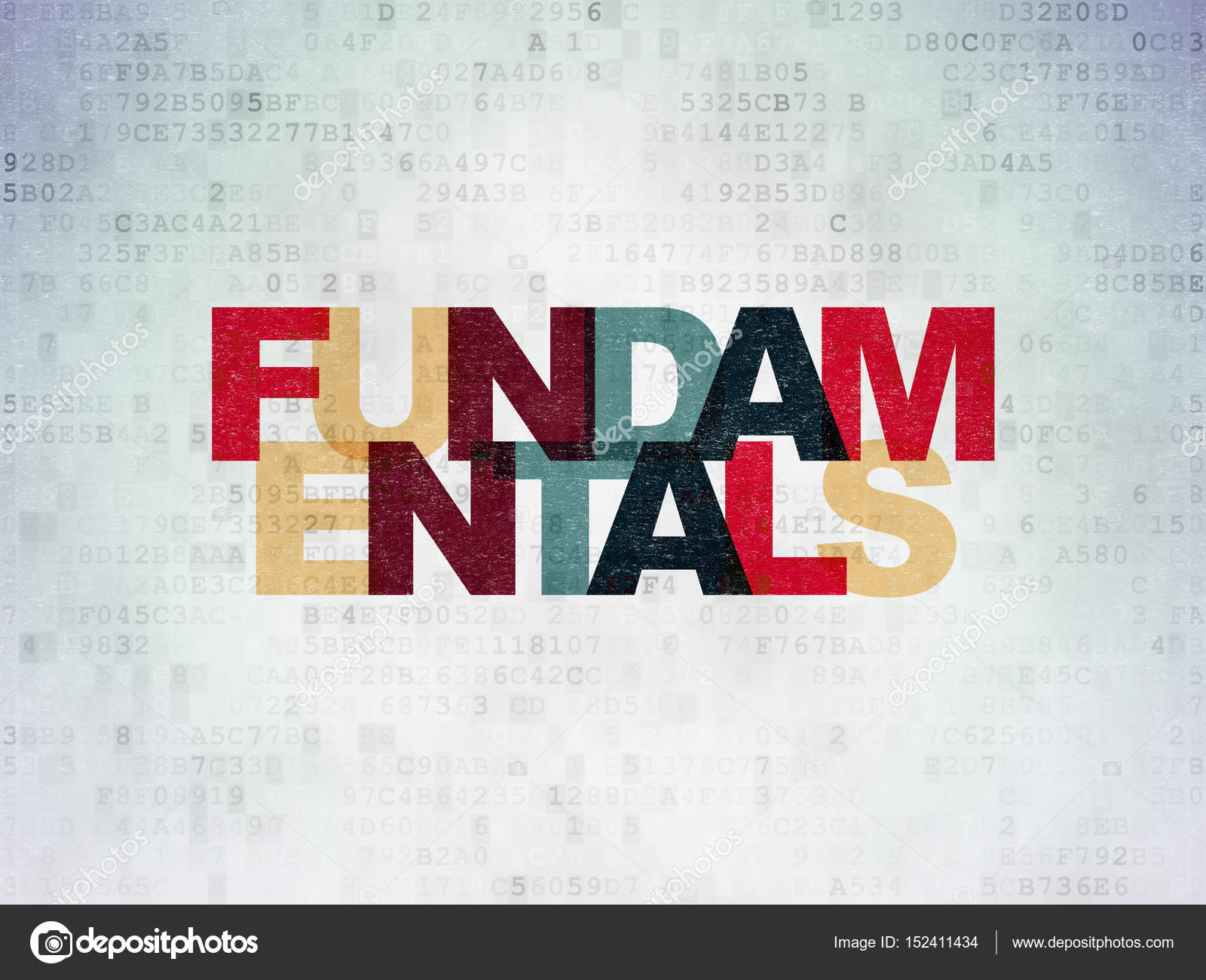 Science concept: Fundamentals on Digital Data Paper background — Stock ... Science concept: Fundamentals on Digital Data Paper background — Stock ...
