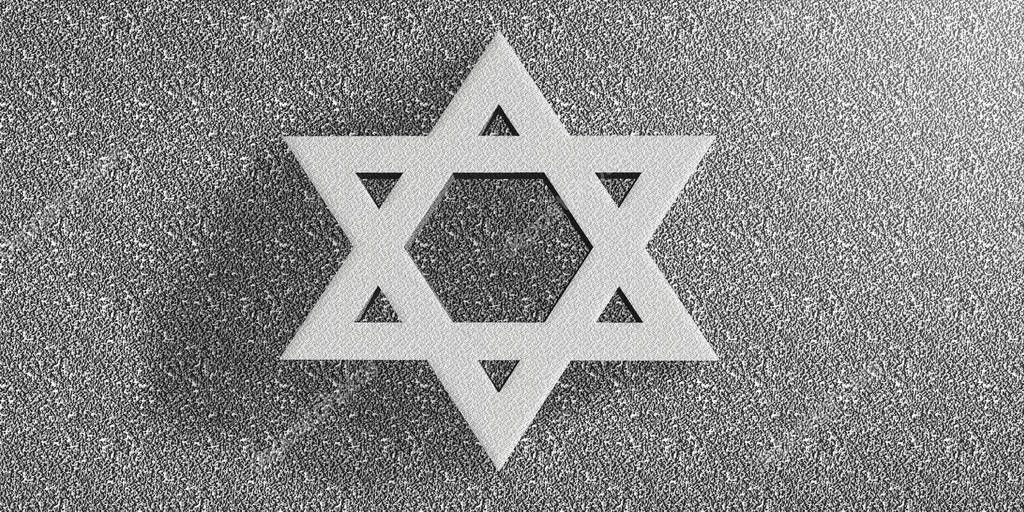 Estrella de David 3D fondo jud o el signo de la religi n 2024