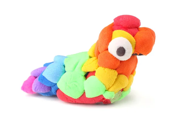 Plasticine Tree Isolated White Background Modelling Clay — Stock Photo ...