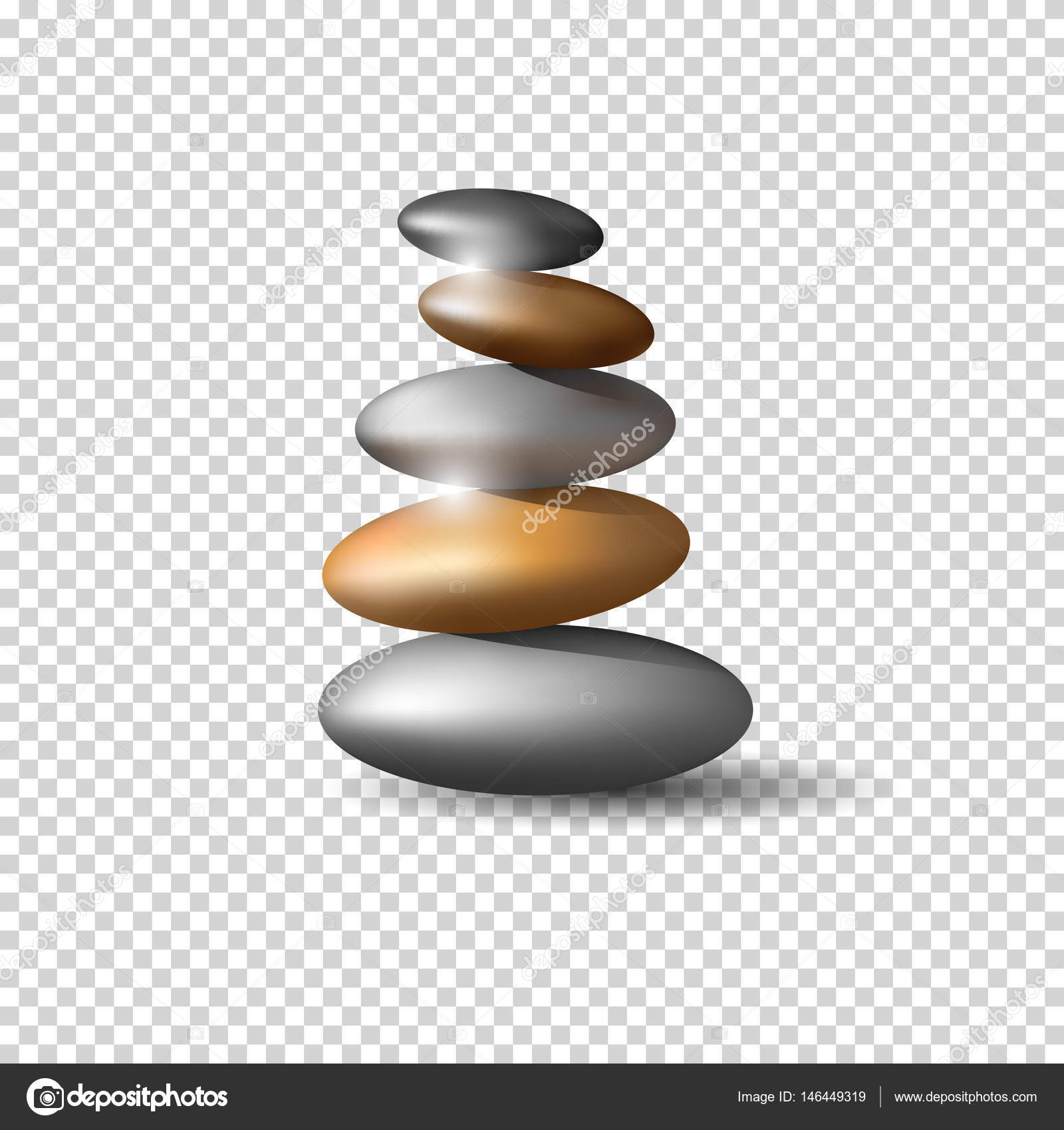 Zen stones tower on transparent background Stock Vector Image by ©A-R-T ...