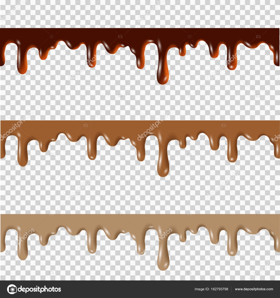 Melted Chocolate Border