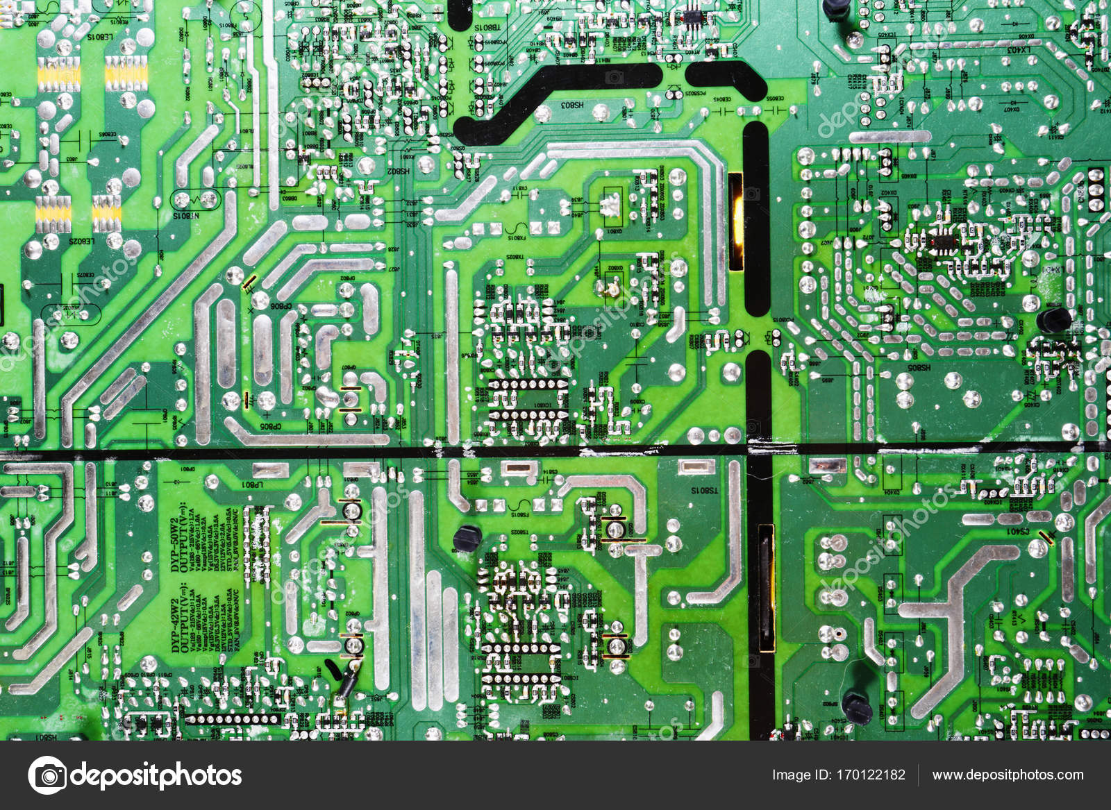 Computers circuitboard and components — Stock Photo © lagereek #170122182