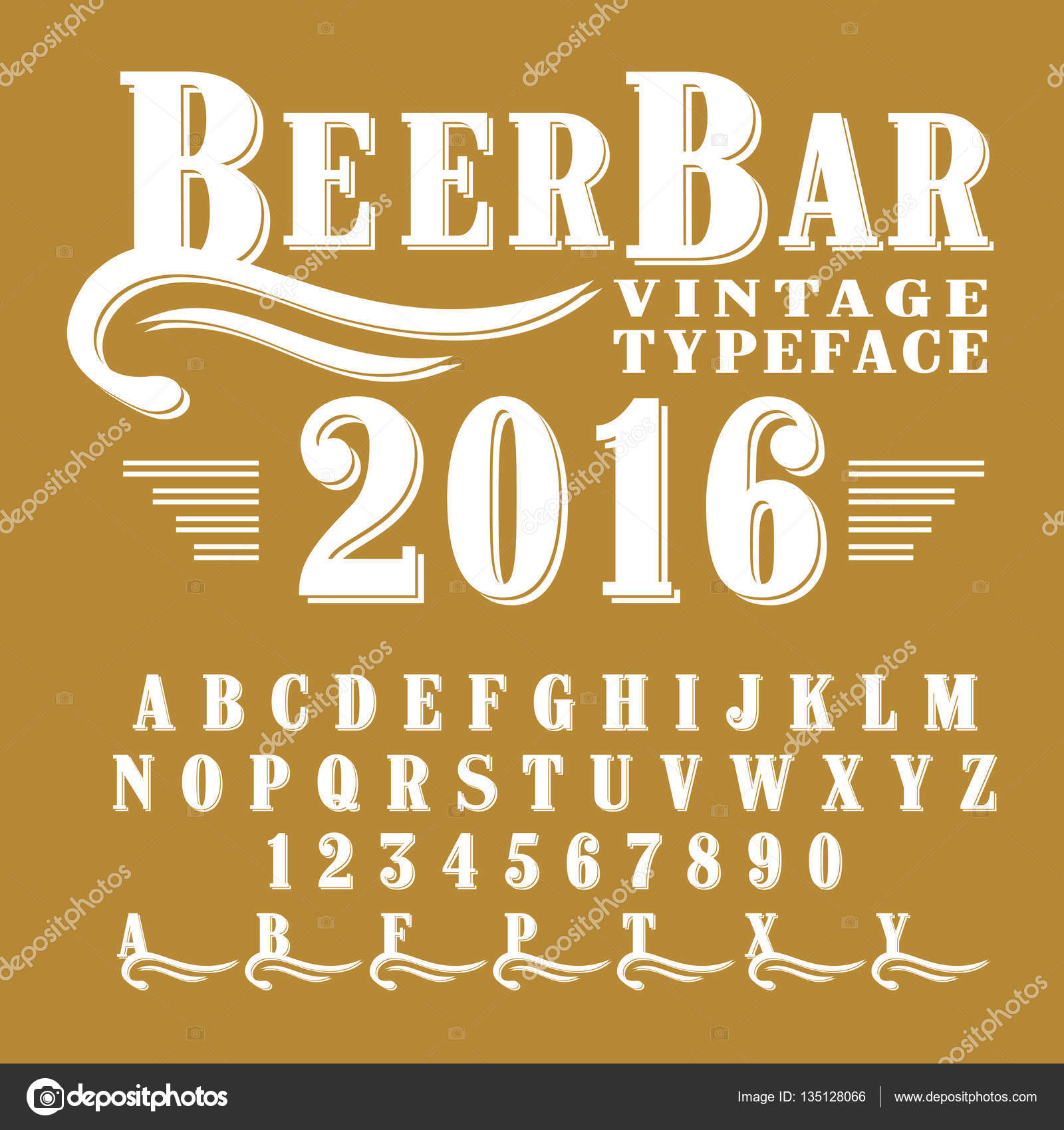 Beer Bar - vintage script font — Stock Vector © bowxwod #135128066 Beer Bar - vintage script font — Stock Vector © bowxwod #135128066
