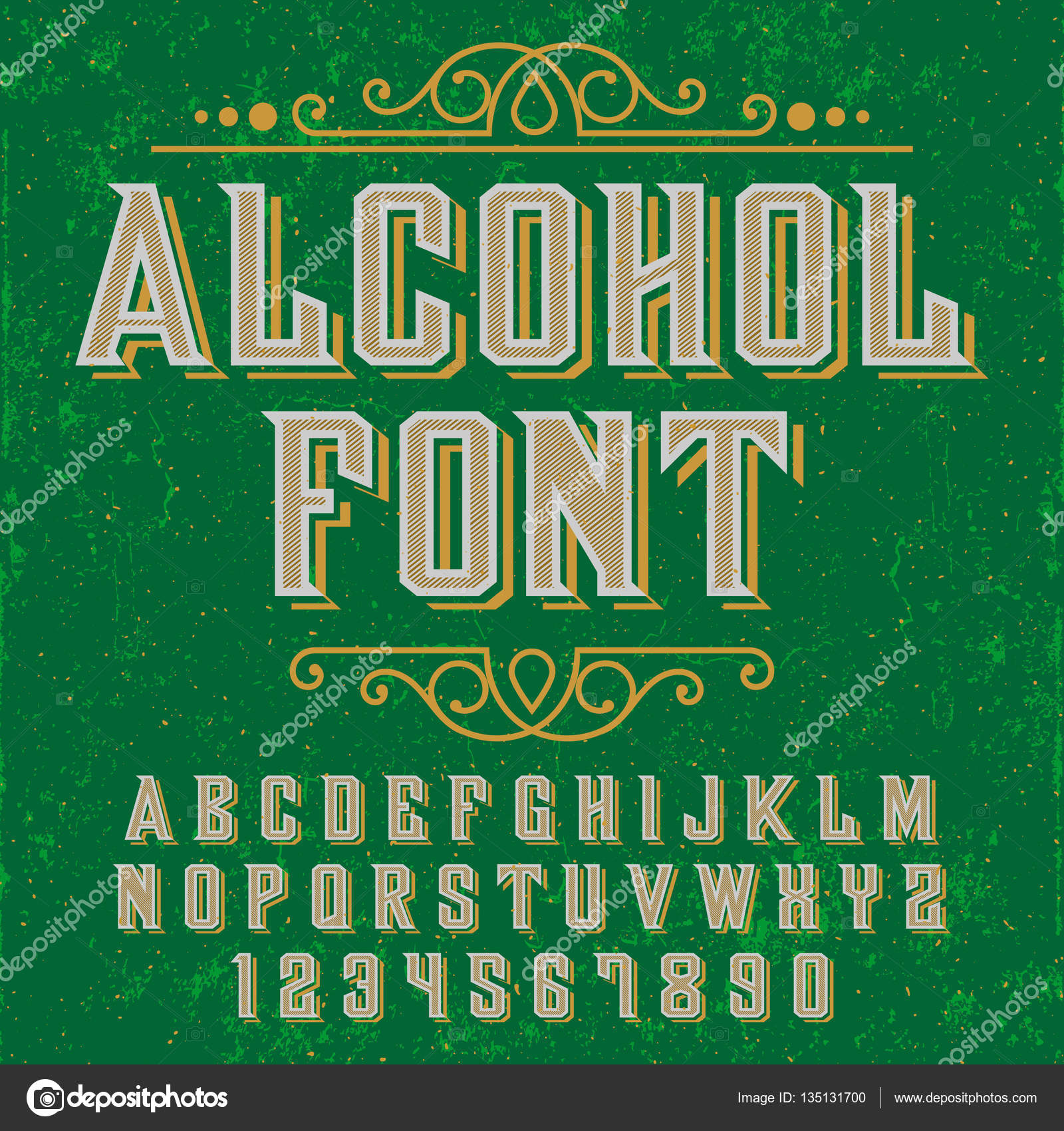 Hand crafted font for alcohol drinks Stock Vector Image by ©bowxwod ...