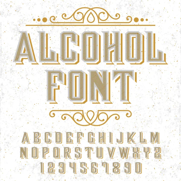 Hand crafted font for alcohol drinks Stock Vector Image by ©bowxwod ...