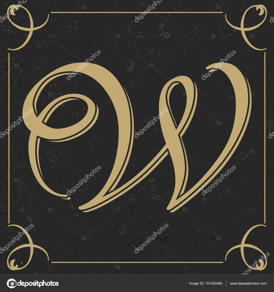 Old style letter design — Stock Vector © bowxwod #151420480