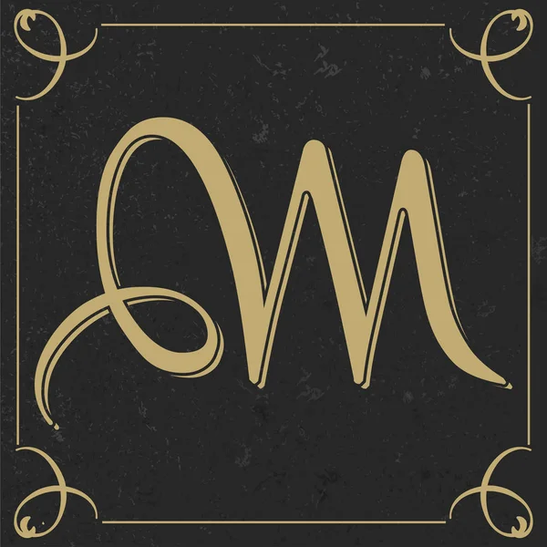 Old style letter design — Stock Vector © bowxwod #151420480