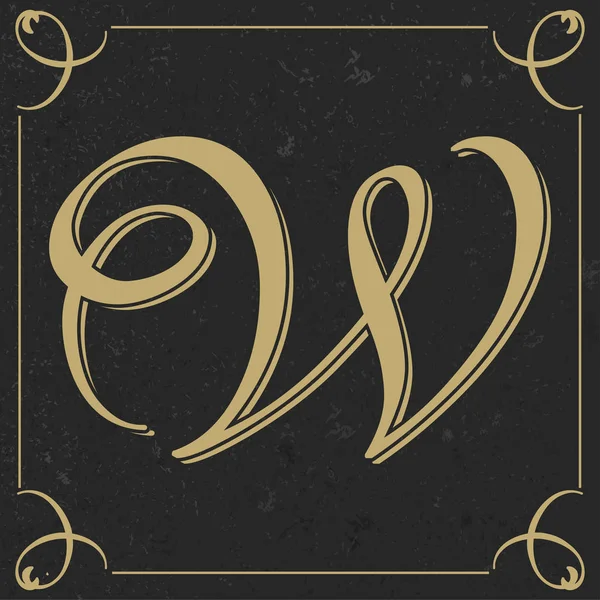 Old style letter design — Stock Vector © bowxwod #151420480