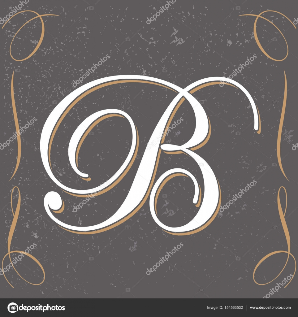 Vintage letter B design Stock Vector Image by ©bowxwod #154563532