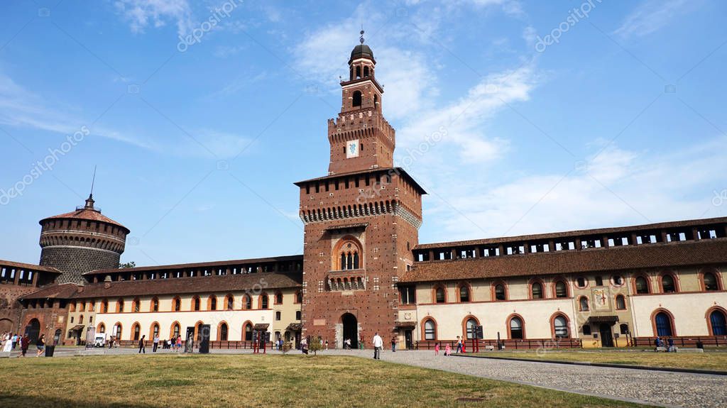 Sforza Castle (Castello Sforzesco) is a castle in Milan, Italy. It was ...