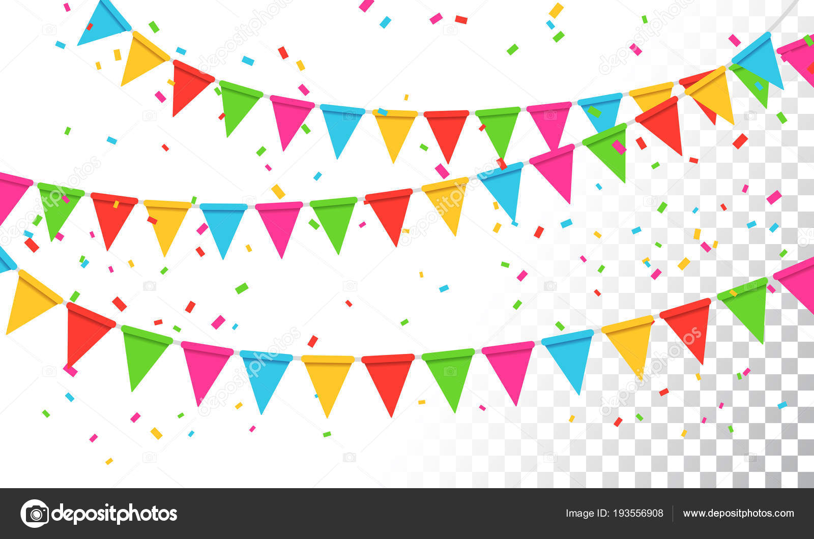 Vector Illustration Banderol Party Celebration Background Stock Vector ...