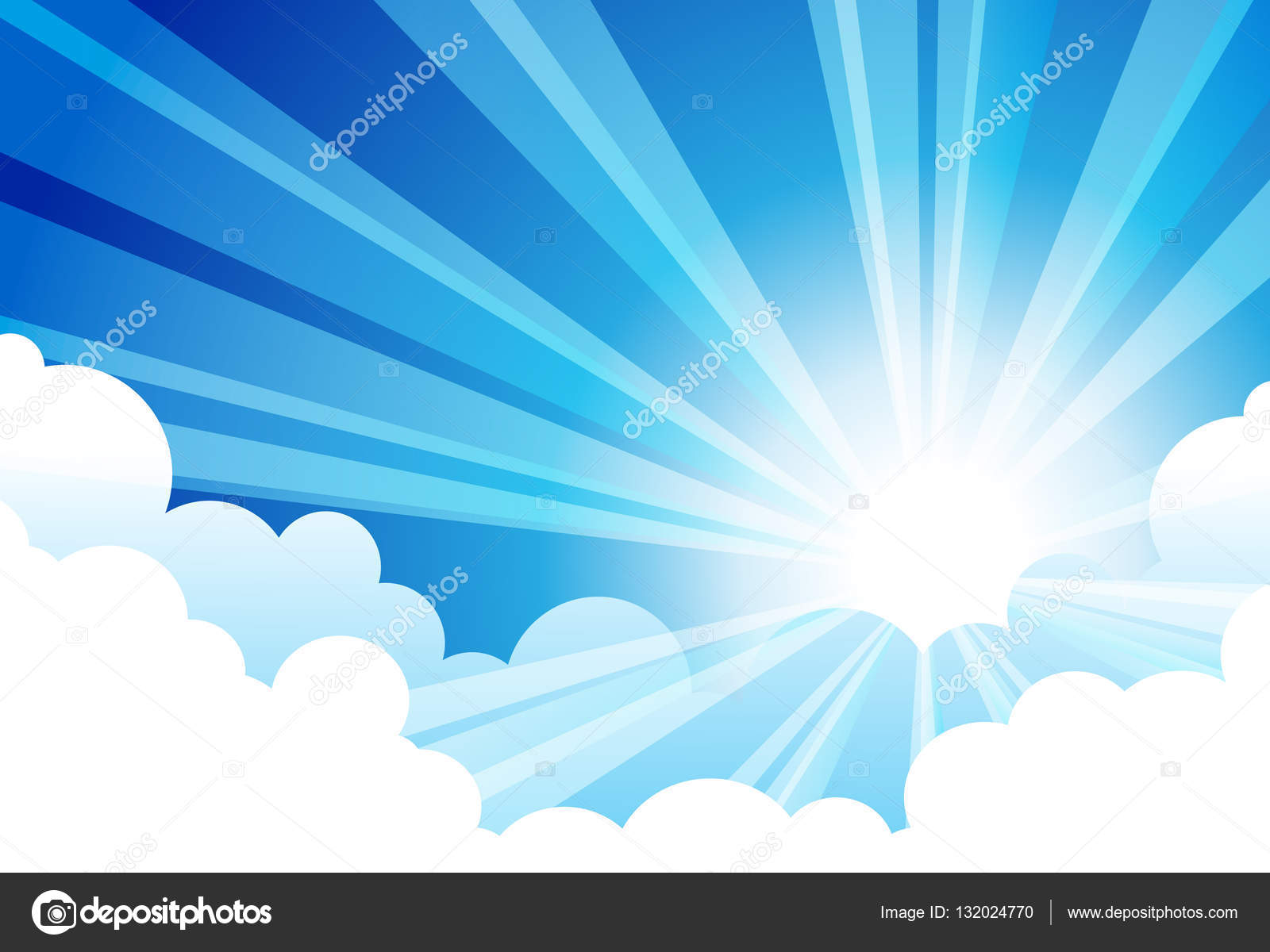 Sky Sun Cloud Vectors — Stock Vector © samart.tiw #132024770