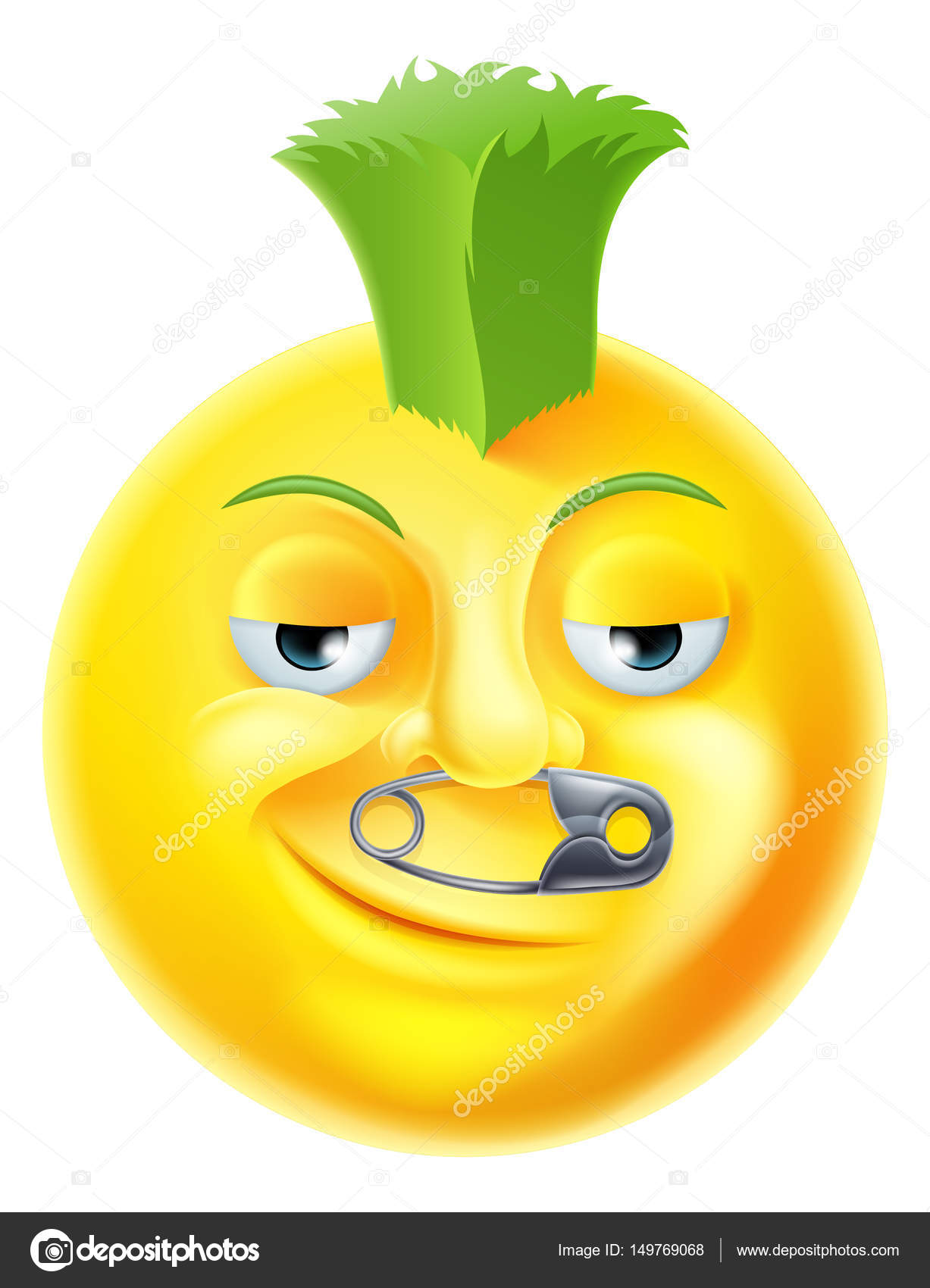 Punk Emoji Emoticon Stock Vector Image by ©Krisdog #149769068