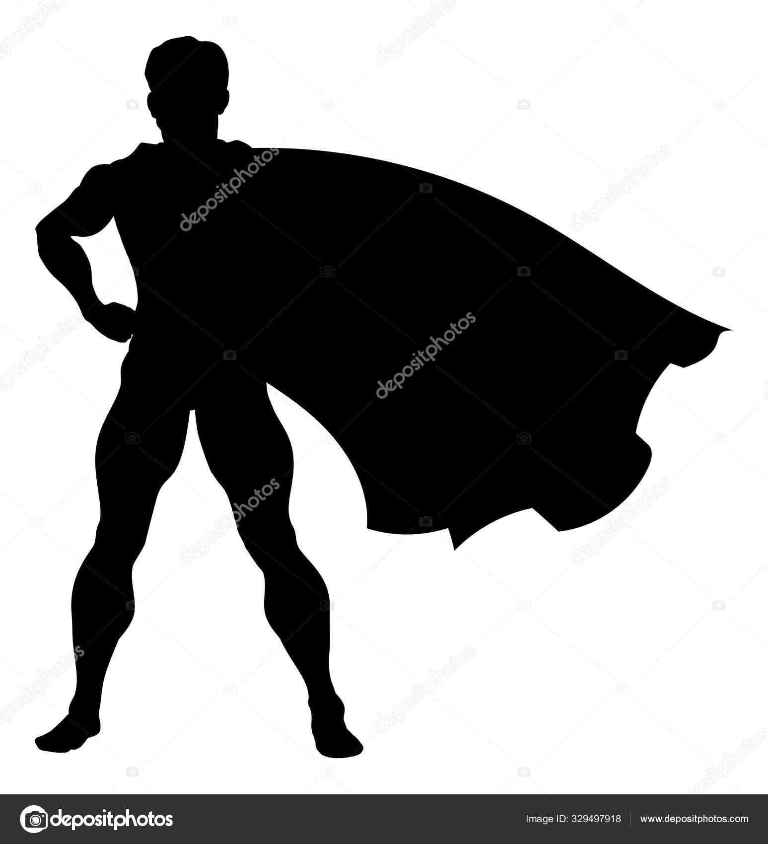 Silhouette Superhero Graphic Stock Vector by ©Krisdog 329497918