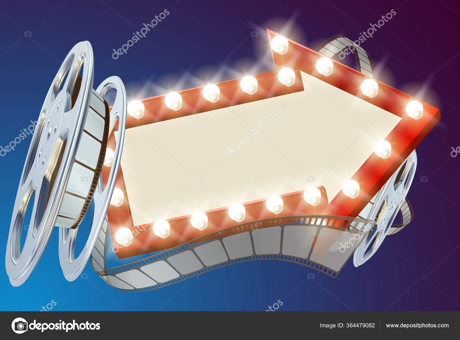 Arrow Movie Sign Stock Vector by ©Krisdog 364479082