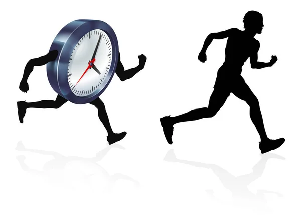 Race against time Vector Art Stock Images | Depositphotos